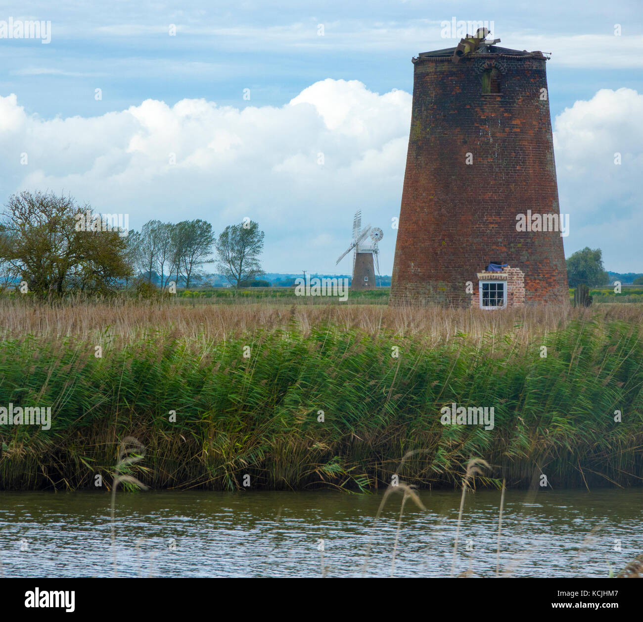 Broads wind mill Stock Photo - Alamy