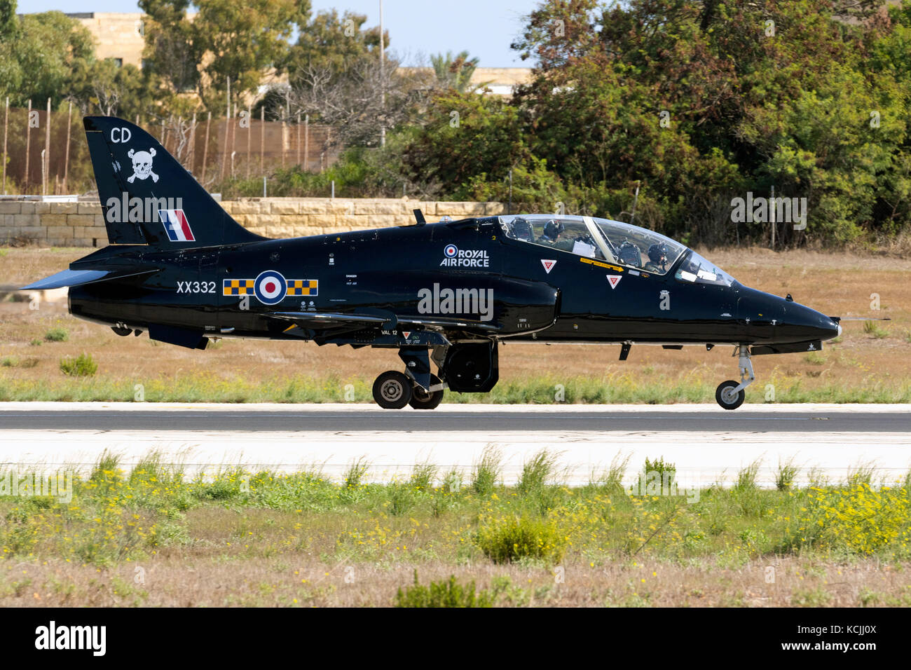 Royal Air Force British Aerospace Hawk T1A departing after ...
