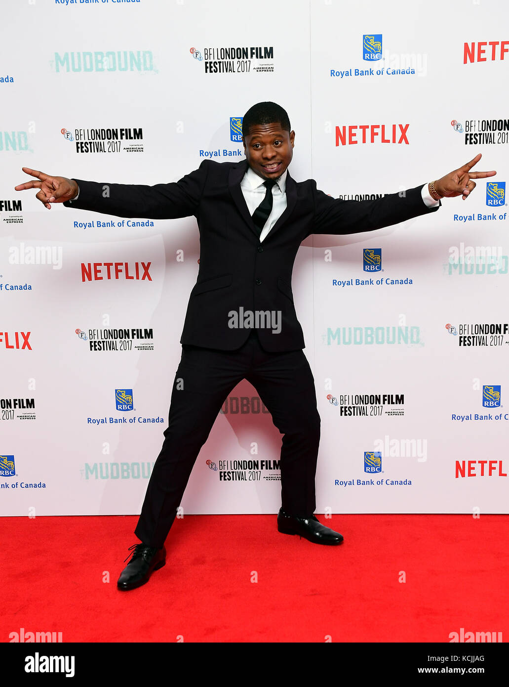 Jason mitchell attending premiere mudbound hi-res stock photography and ...