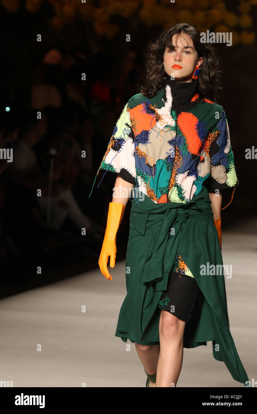 Belo Horizonte, Brazil. 4th Oct, 2017. Model during the fashion show at ...