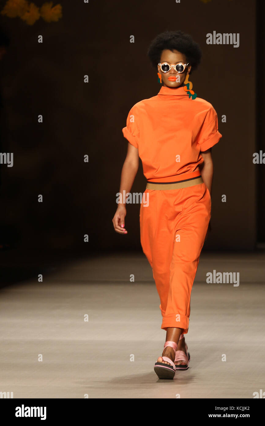 Belo Horizonte, Brazil. 4th Oct, 2017. Model during the fashion show at ...
