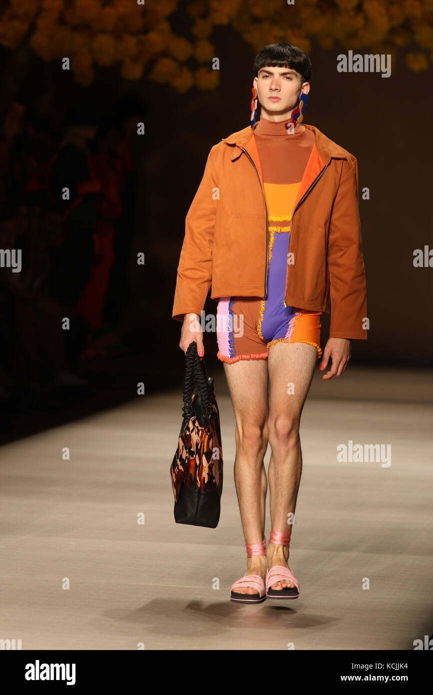 Belo Horizonte, Brazil. 4th Oct, 2017. Model during the fashion show at ...