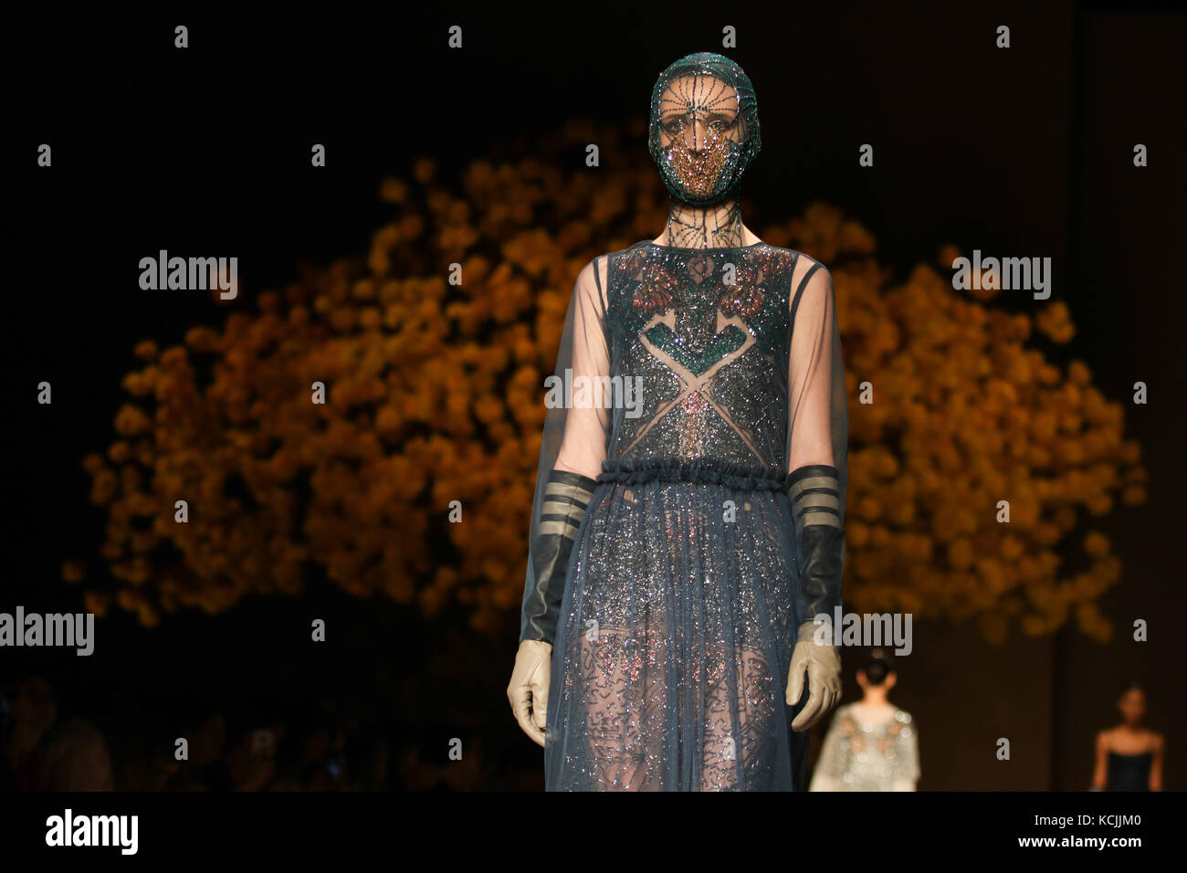 Belo Horizonte, Brazil. 4th Oct, 2017. Model during a fashion show at ...