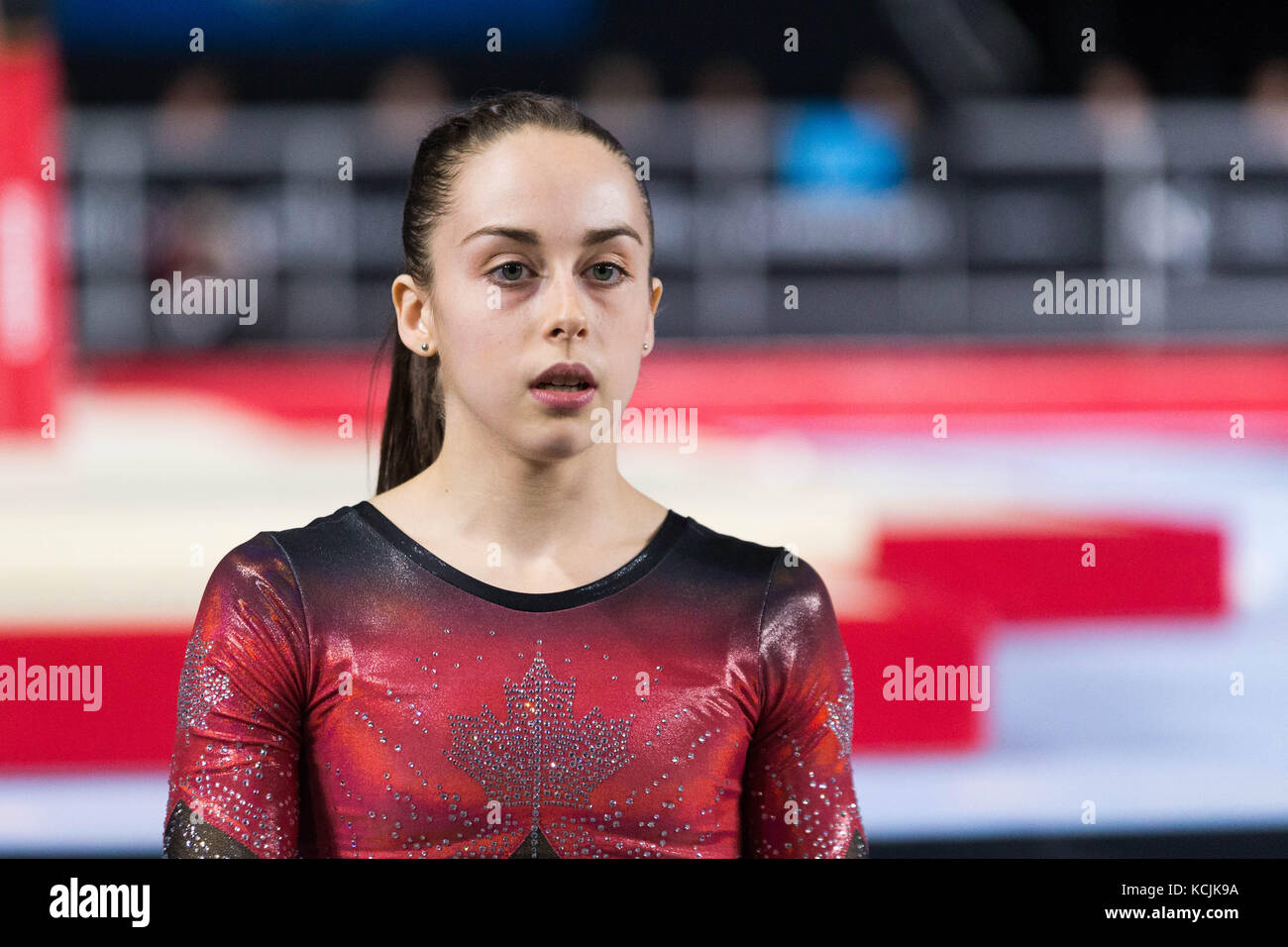 October 03, 2017: Isabela Onyshko of Canada (523) during the women's ...