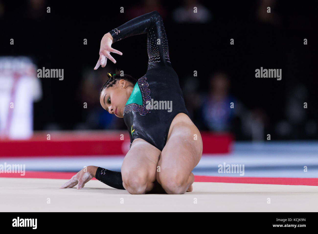October 03, 2017: Mackenize Robinson of Jamaica (583) during the women ...
