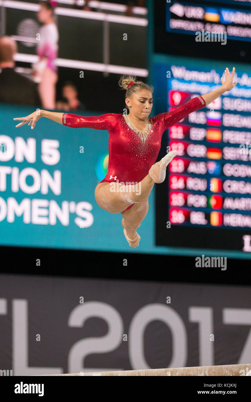 Montreal, Canada. 4th Oct, 2017. Gymnast Ashton Locklear (USA) competes ...
