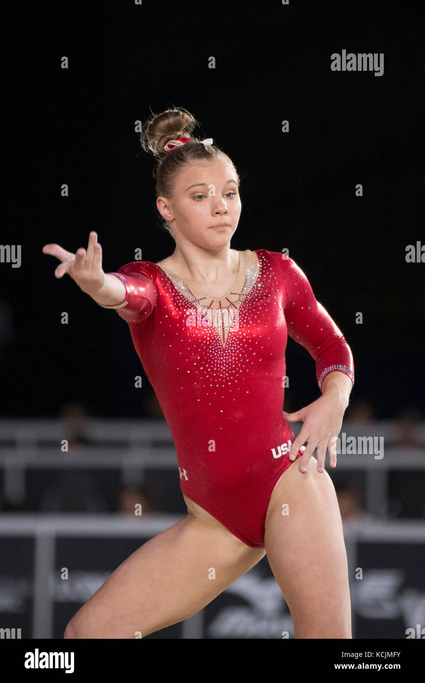 Montreal, Canada. 4th Oct, 2017. Gymnast Jade Carey (USA) competes ...
