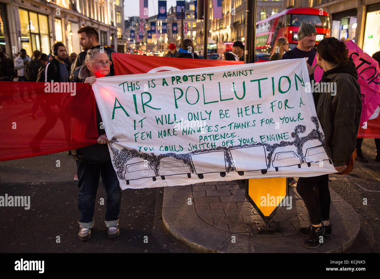 London, UK. 5th Oct, 2017. Environmental activists from the Stop ...