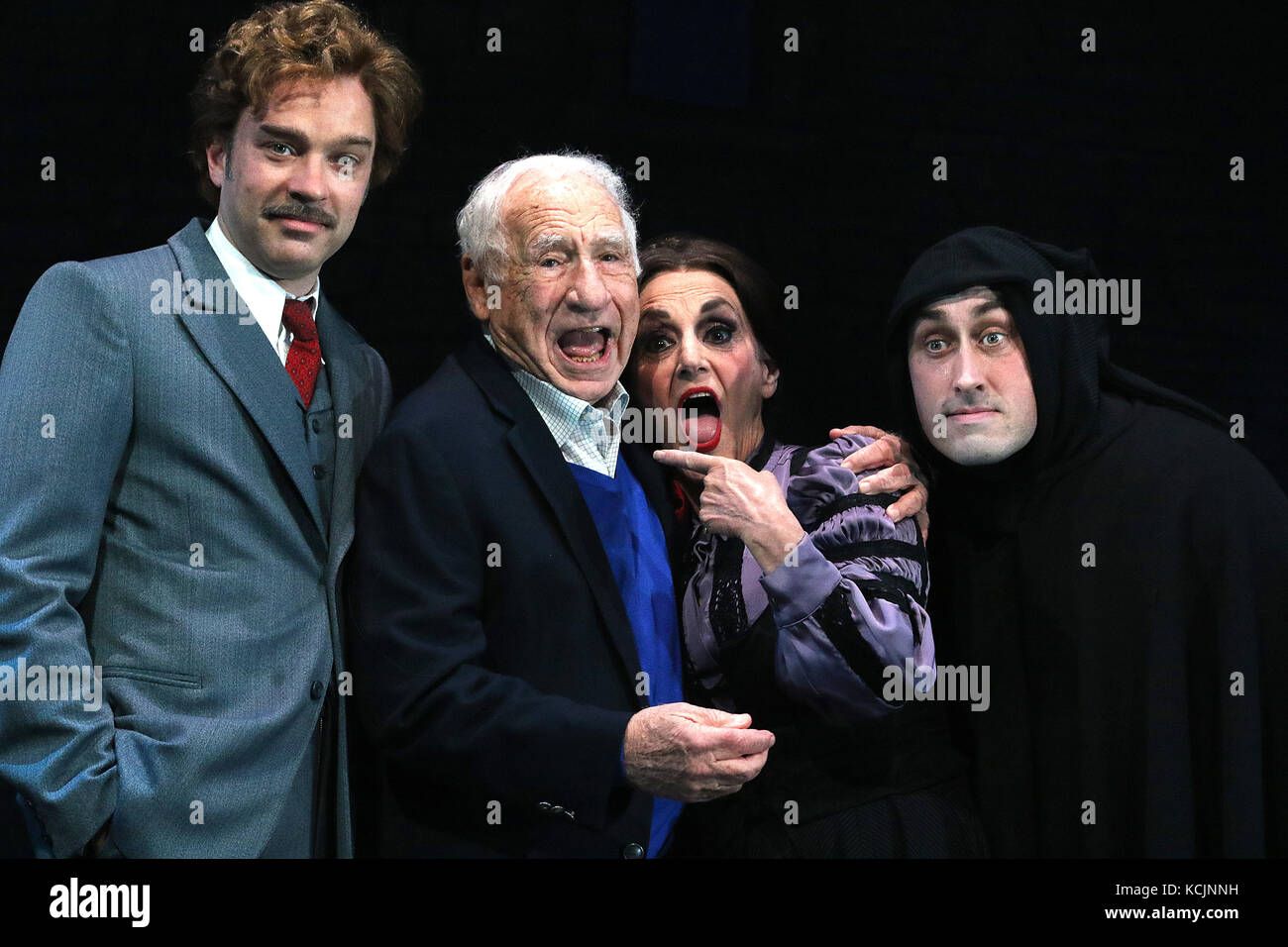 London, UK. 5th Oct, 2017. Hadley Fraser, Mel Brooks, Lesley Joseph ...