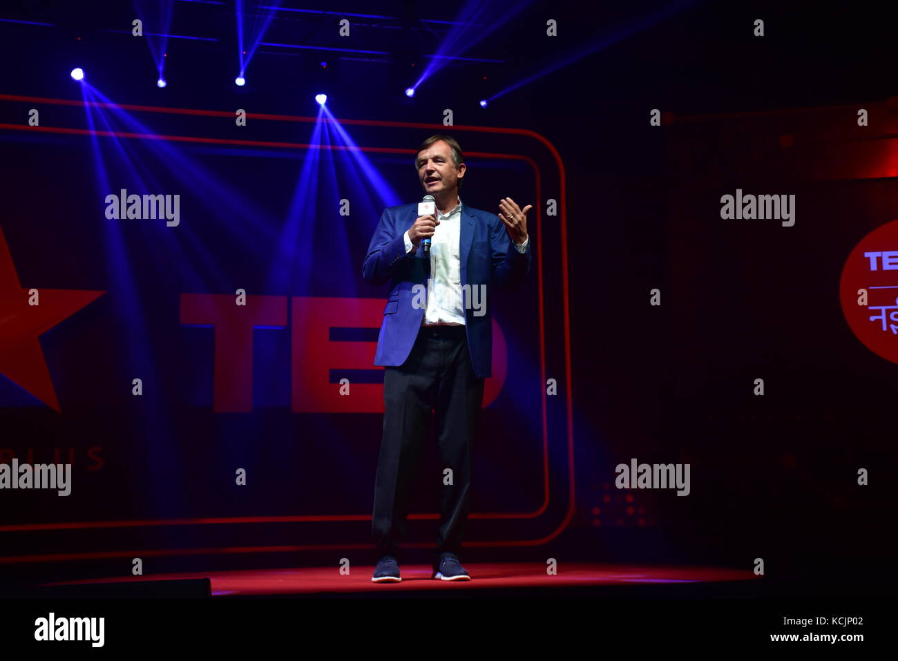 Mumbai, India. 05 October, 2017. Chris Anderson (Head of TED) present ...