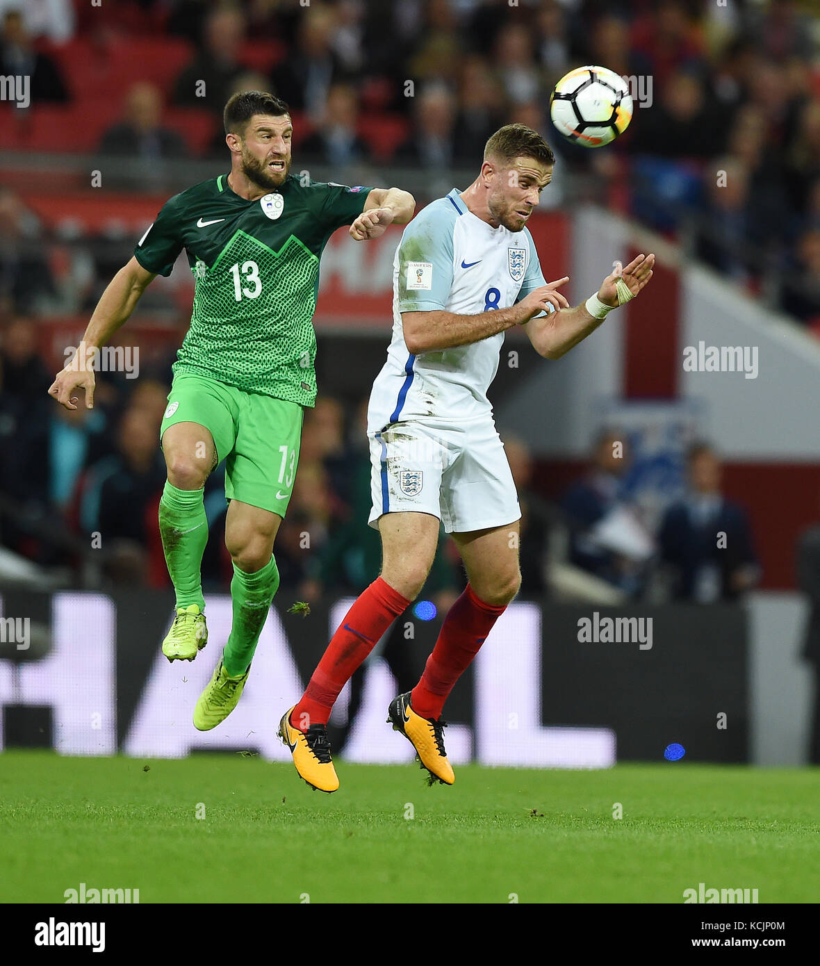 JORDAN HENDERSON OF ENGLAND IS ENGLAND V SLOVENIA WEMBLEY STADIUM ...