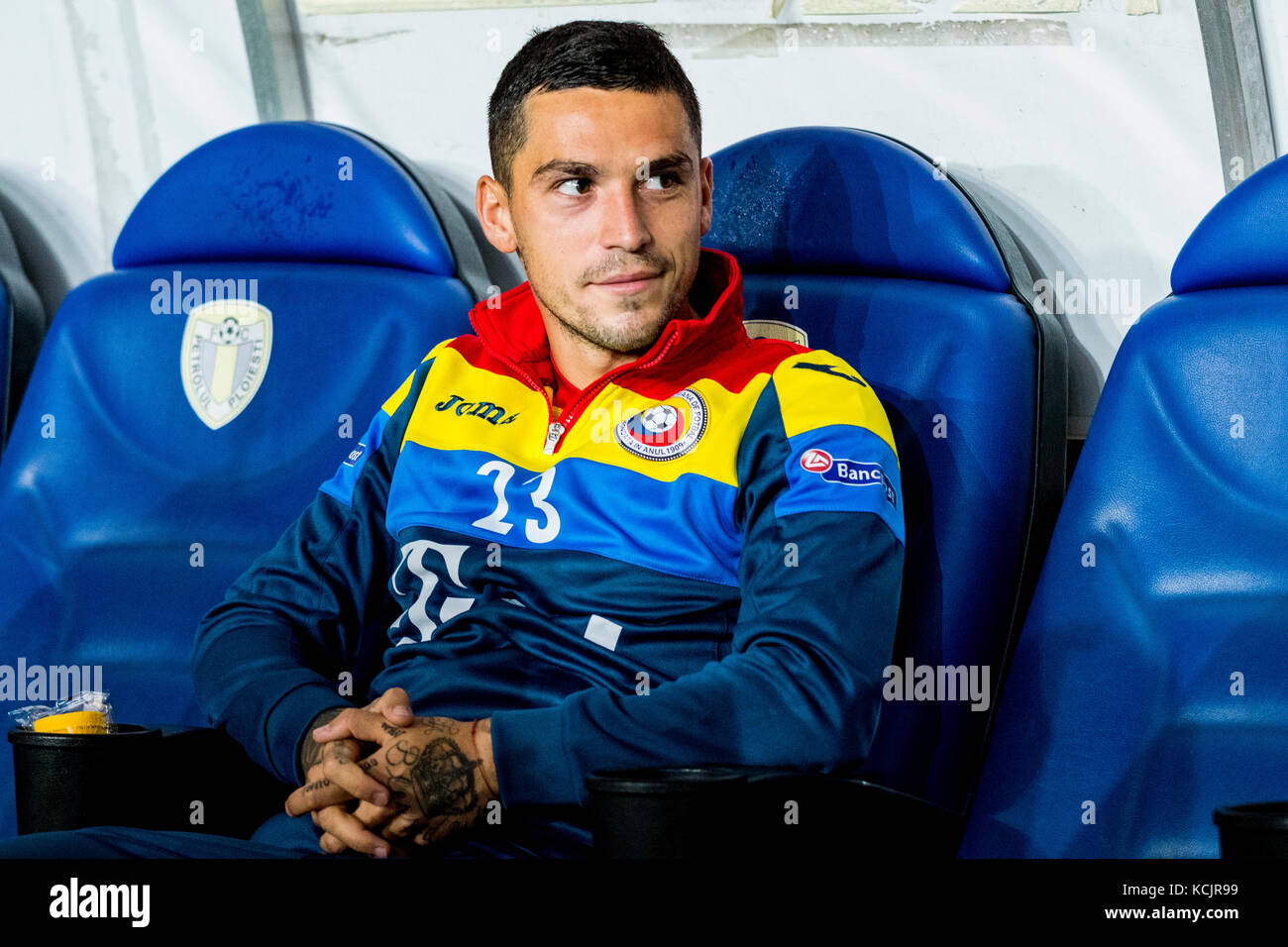 October 5, 2017: Nicolae Stanciu #23 (Romania) during the World Cup ...