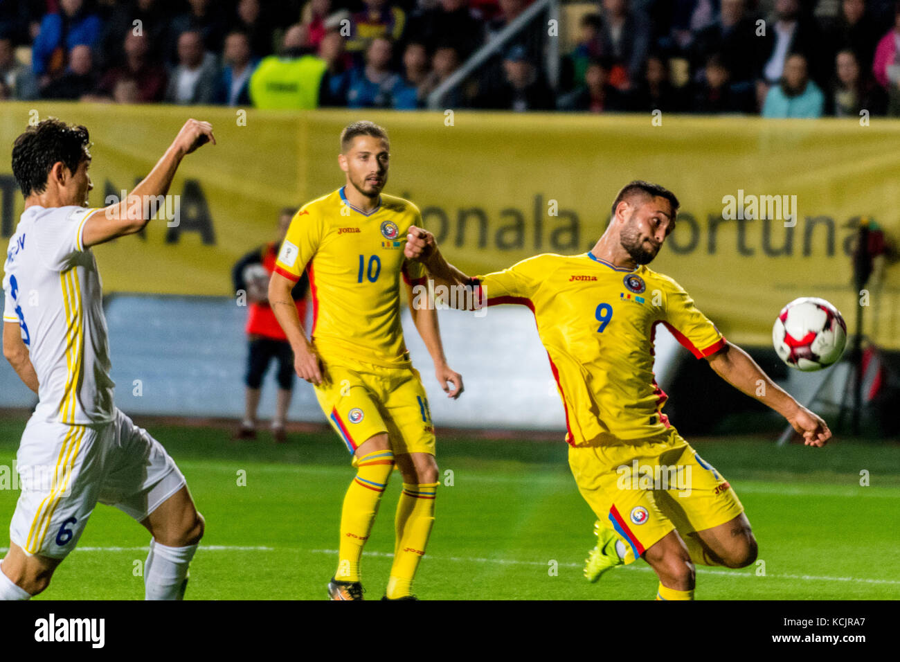 October 5, 2017: Florin Andone #9 (Romania) during the World Cup ...