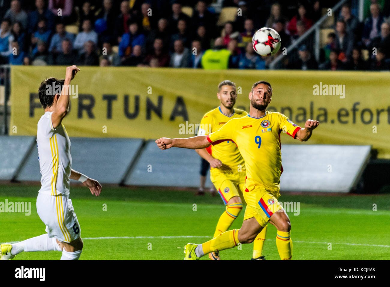 October 5, 2017: Florin Andone #9 (Romania) during the World Cup ...