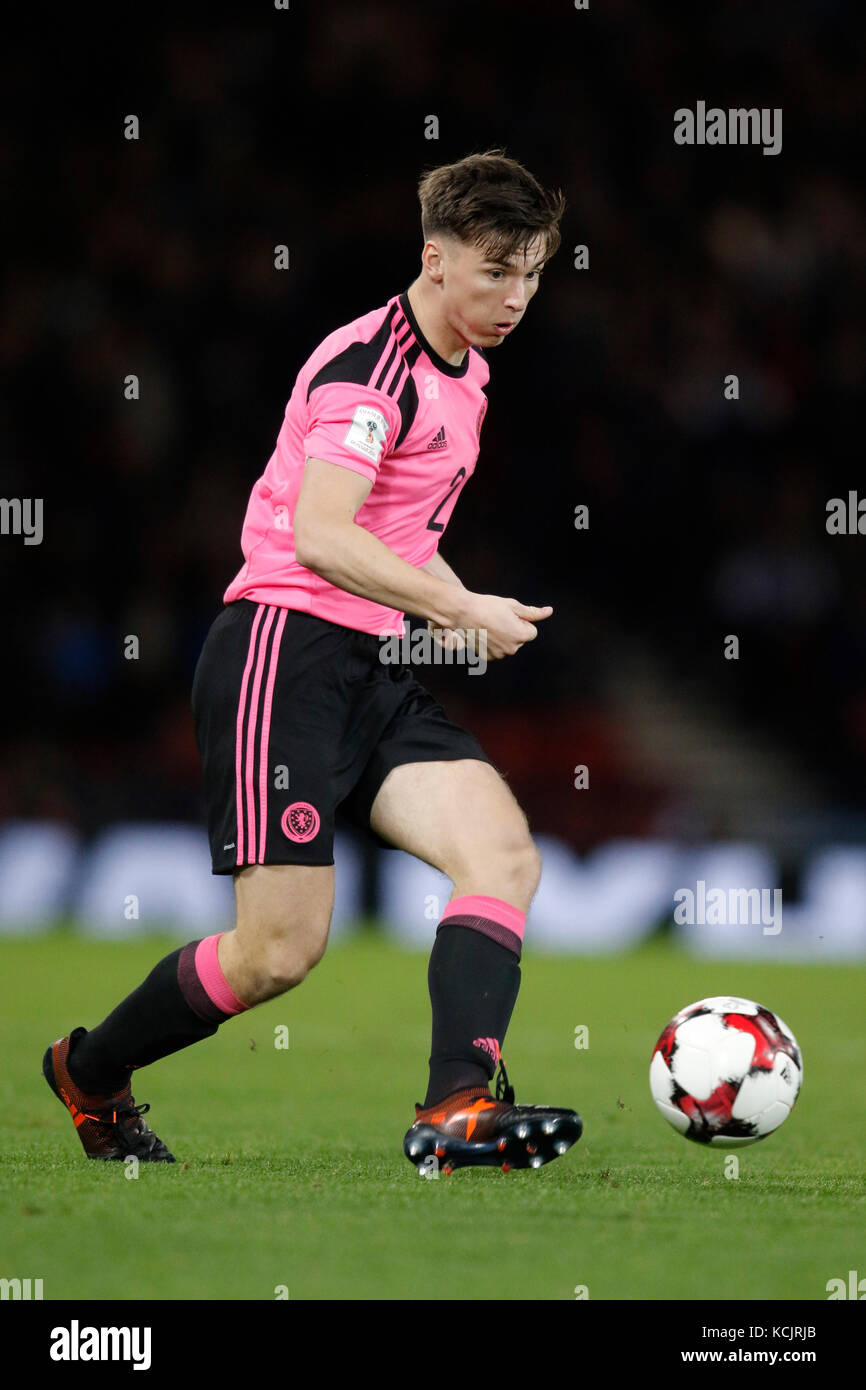 KIERAN TIERNEY SCOTLAND HAMPDEN PARK GLASGOW SCOTLAND 05 October 2017 ...