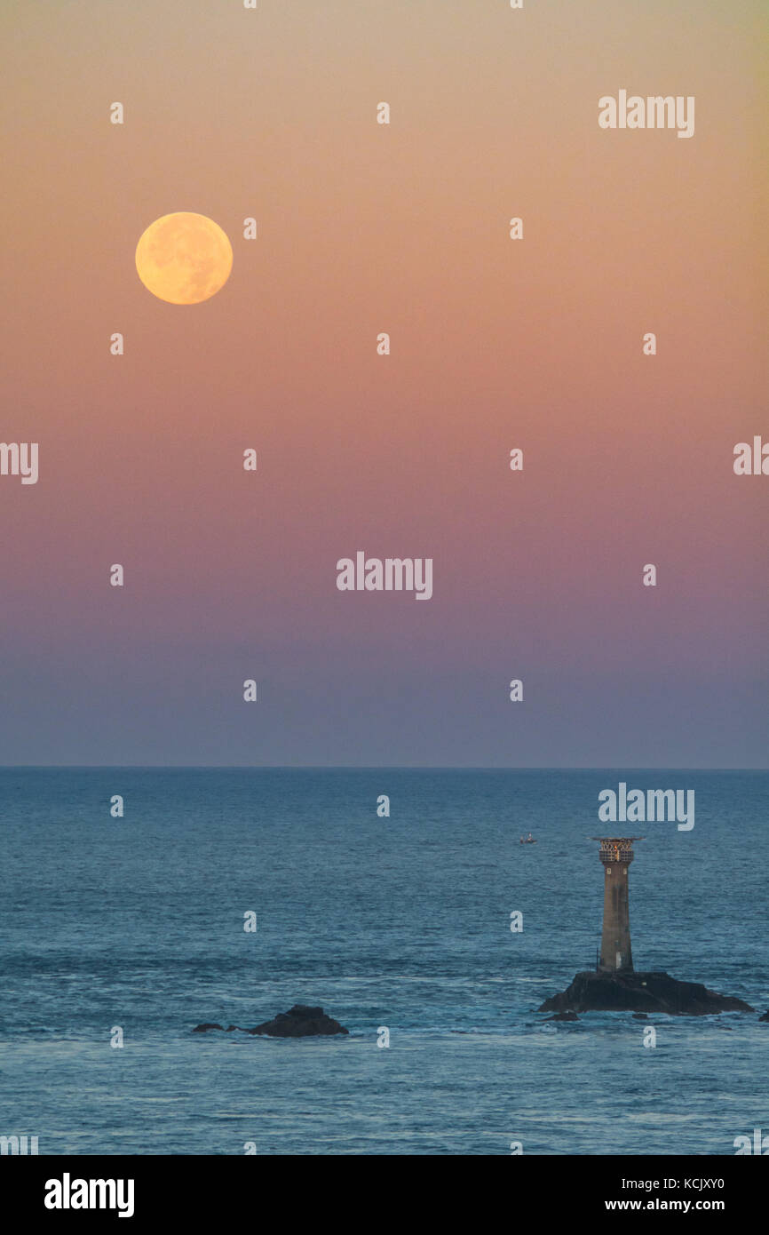 The harvest moon sets hi-res stock photography and images - Alamy