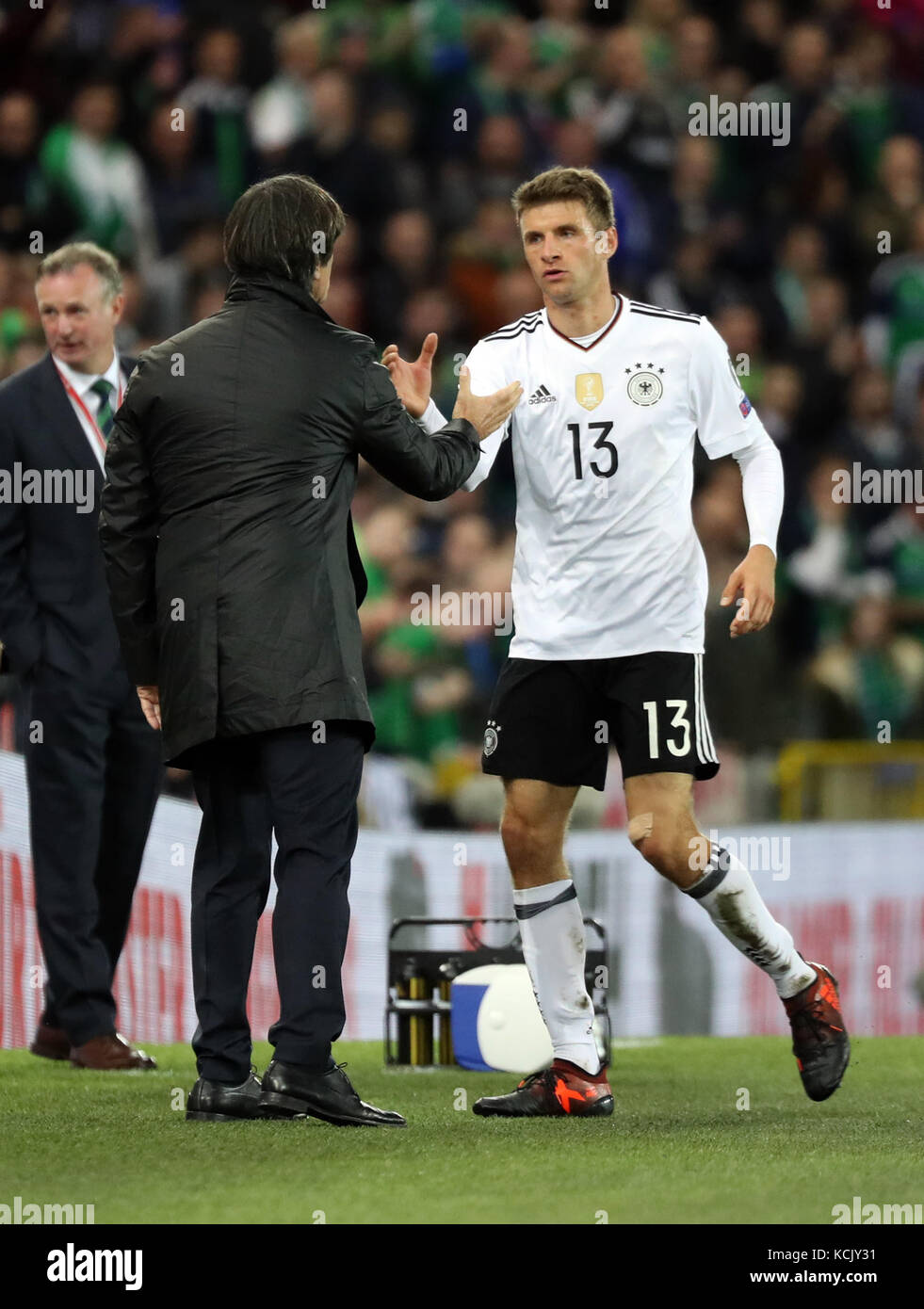 Belfast, Northern Ireland. 5th Oct, 2017. Germany's head coach Joachim ...