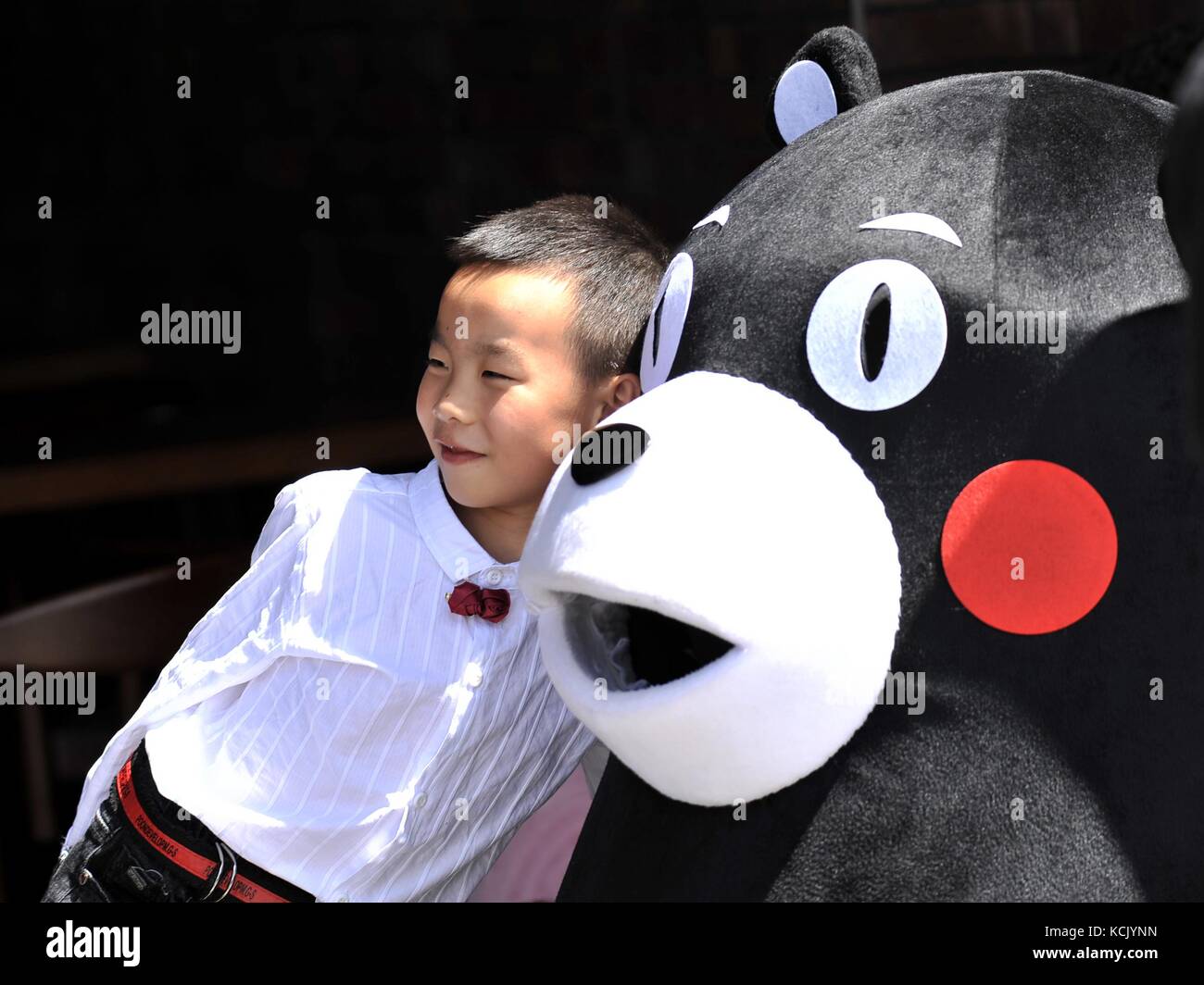 Qiandongnan, China's Guizhou Province. 6th Oct, 2017. A child poses for ...