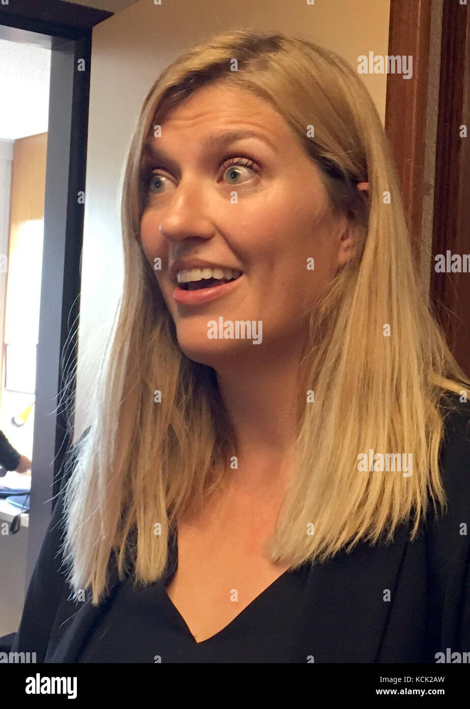 Geneva, Switzerland. 6th Oct, 2017. Beatrice Fihn of the International ...