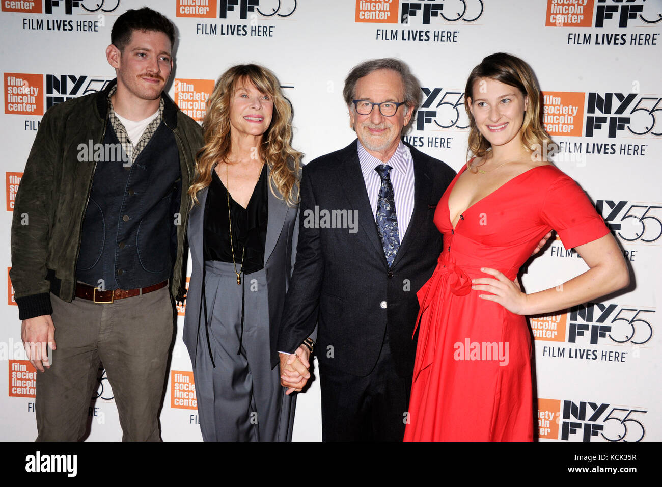 New York, USA. 5th Oct, 2017. Sawyer Avery Spielberg, Kate Capshaw ...