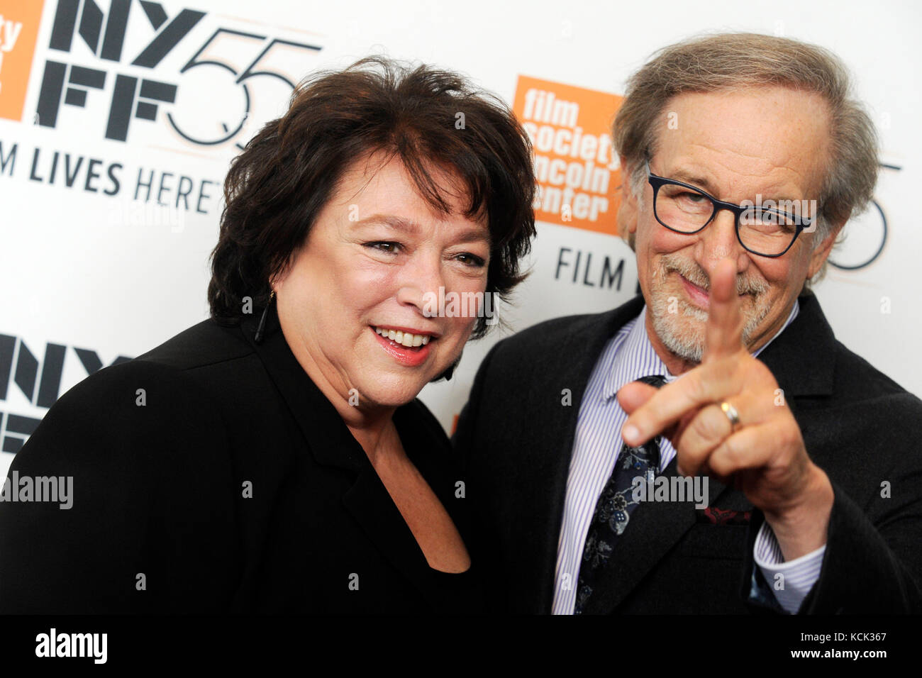 New York, USA. 5th Oct, 2017. Susan Lacy and Steven Spielberg attend ...