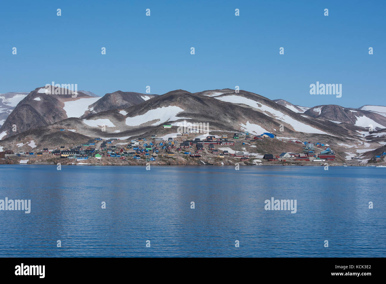 Greenland, Scoresbysund aka Scoresby Sund, Ittoqqortoormiit (70Â°28'43 ...
