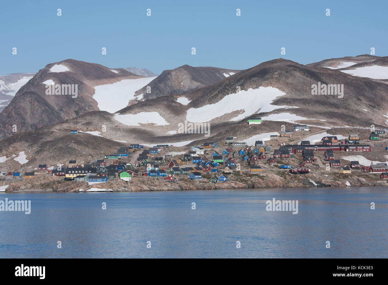 Greenland, Scoresbysund aka Scoresby Sund, Ittoqqortoormiit (70Â°28'43 ...