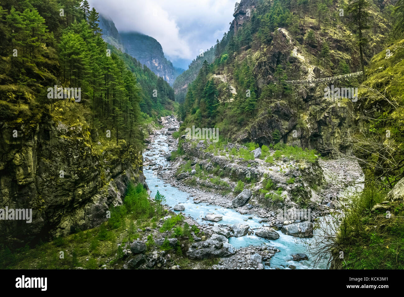 Mountain Canyon Valley. Beautiful river landscape Stock Photo - Alamy