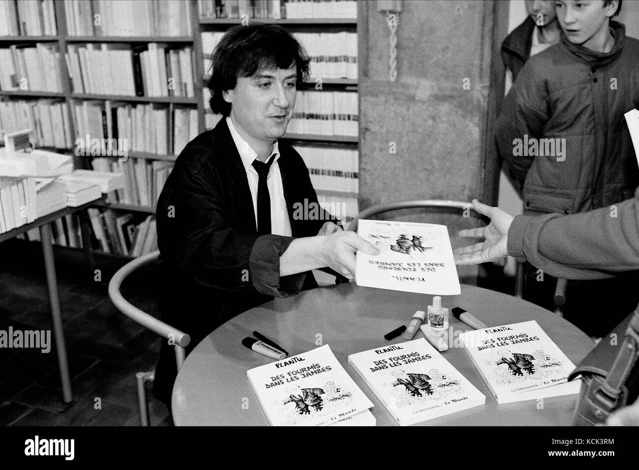 French cartoonistPlantu signs book in Lyon, France Stock Photo - Alamy