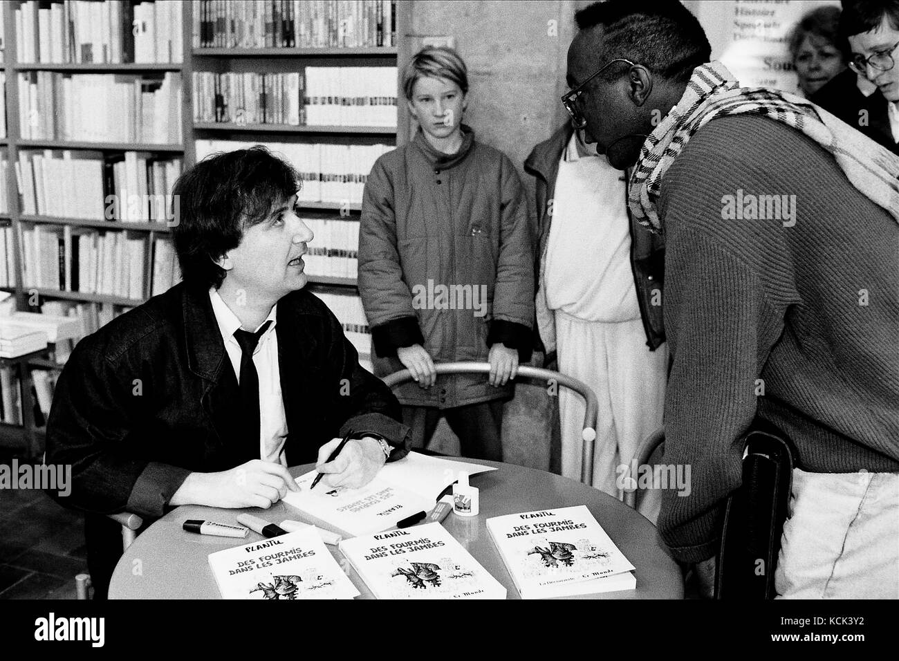 French cartoonistPlantu signs book in Lyon, France Stock Photo - Alamy