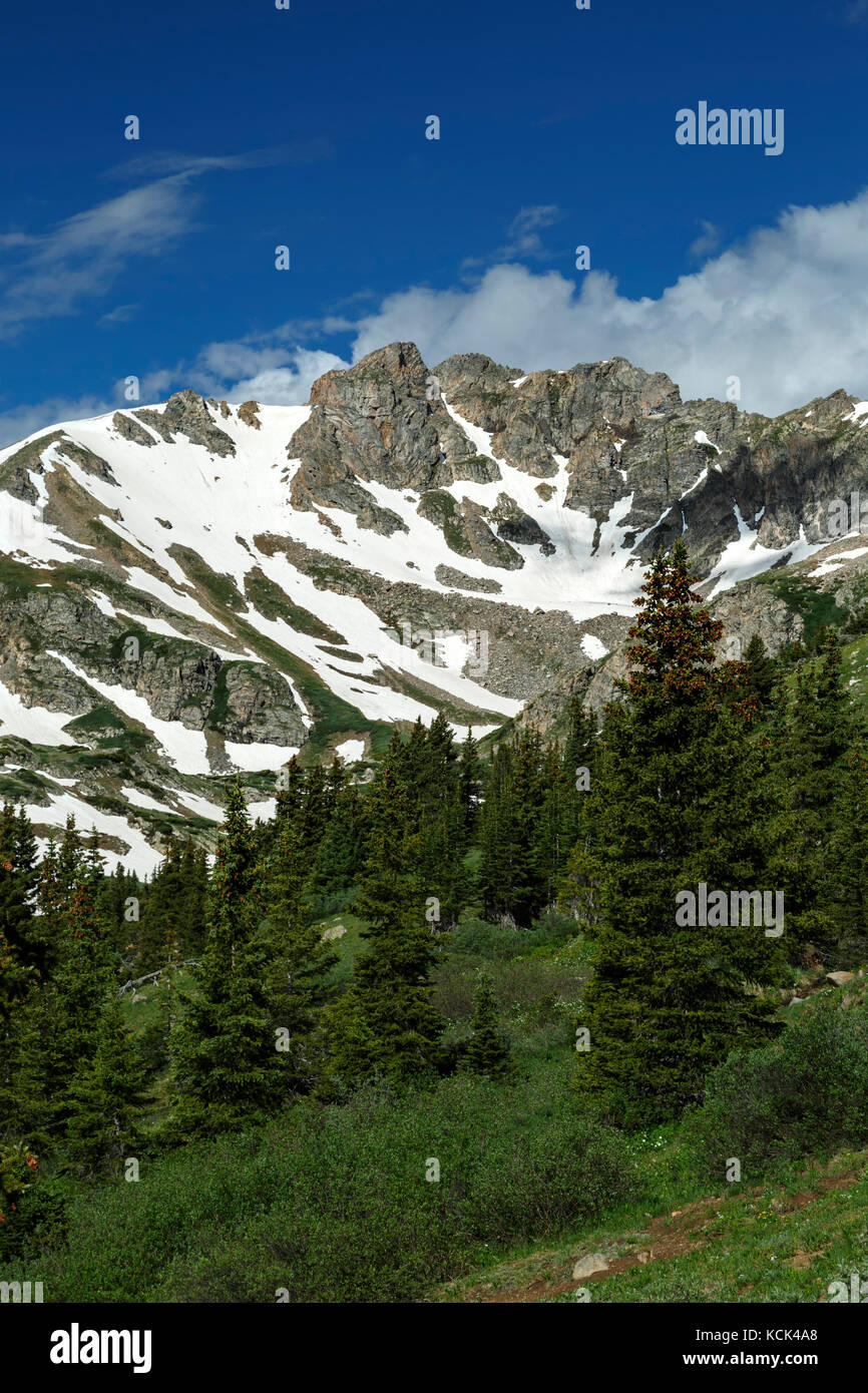 Granite peak from Herman Gulch Trail, Arapaho National Forest, Colorado ...