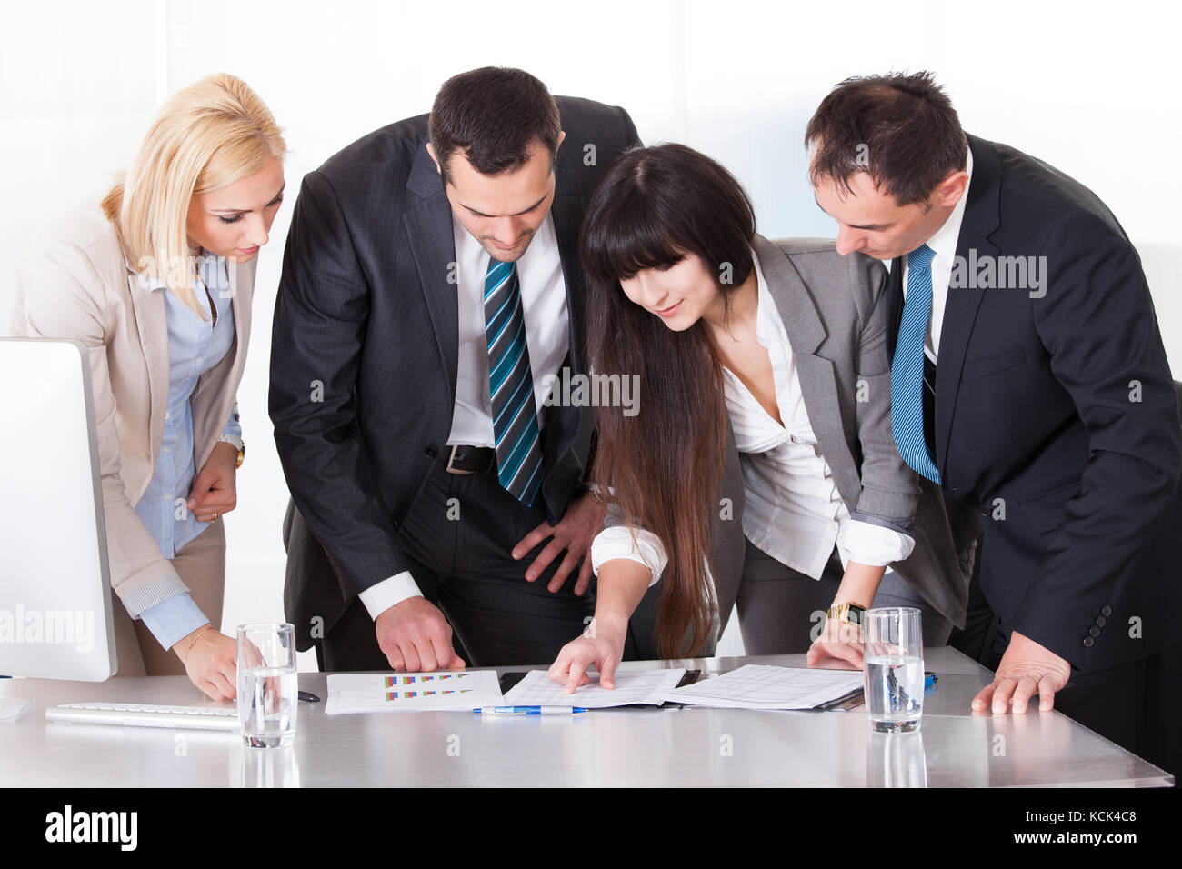 Attractive multi ethnic business team hi-res stock photography and ...