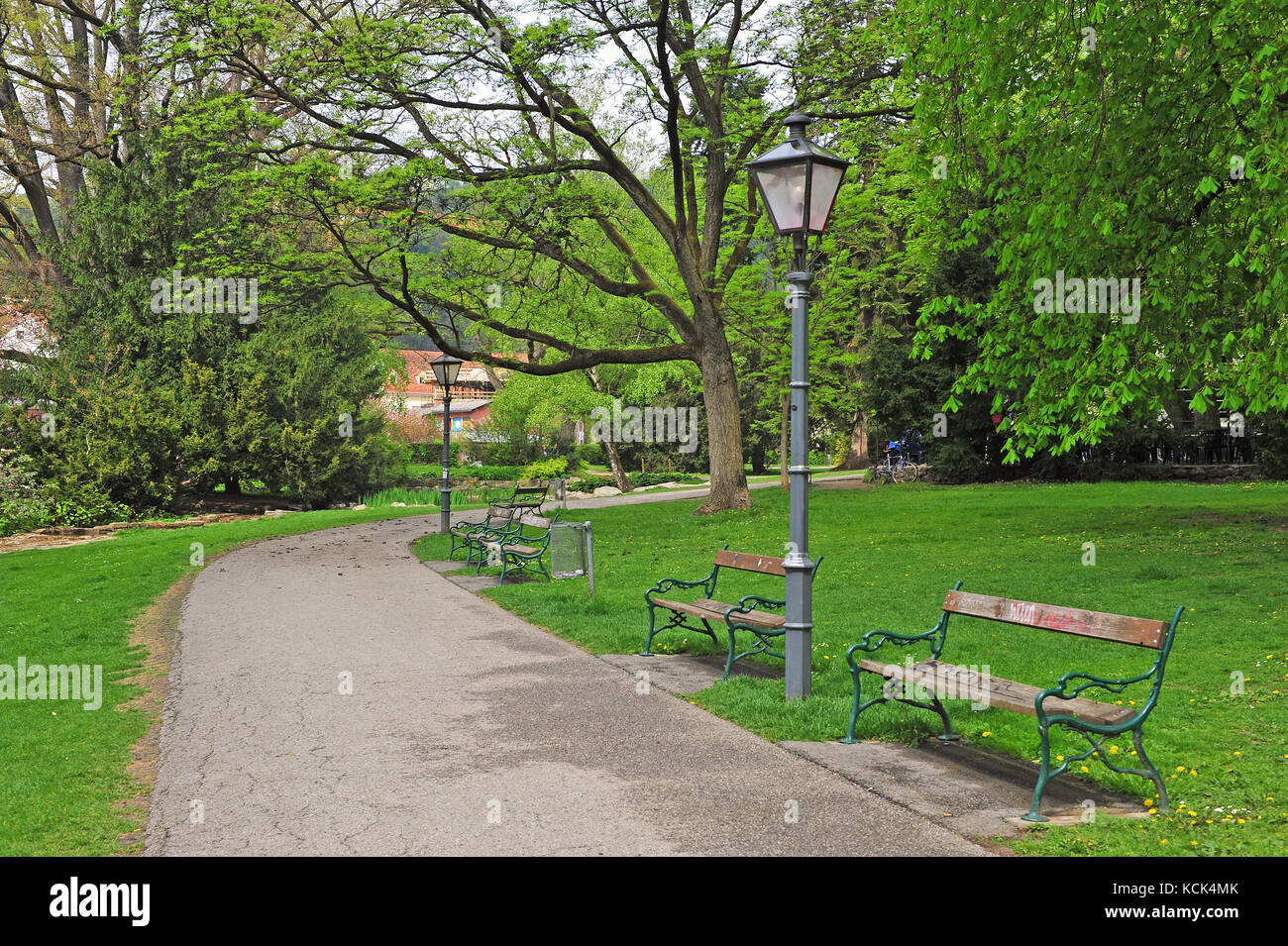 Summer view of the public garden, Graz Stock Photo - Alamy