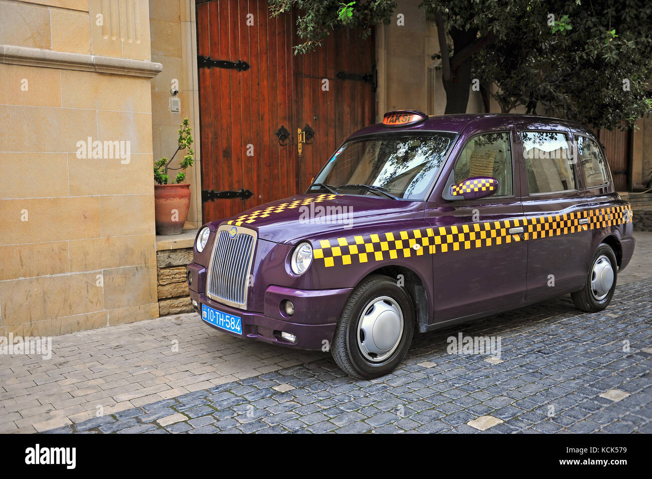 Purple Taxi Cab