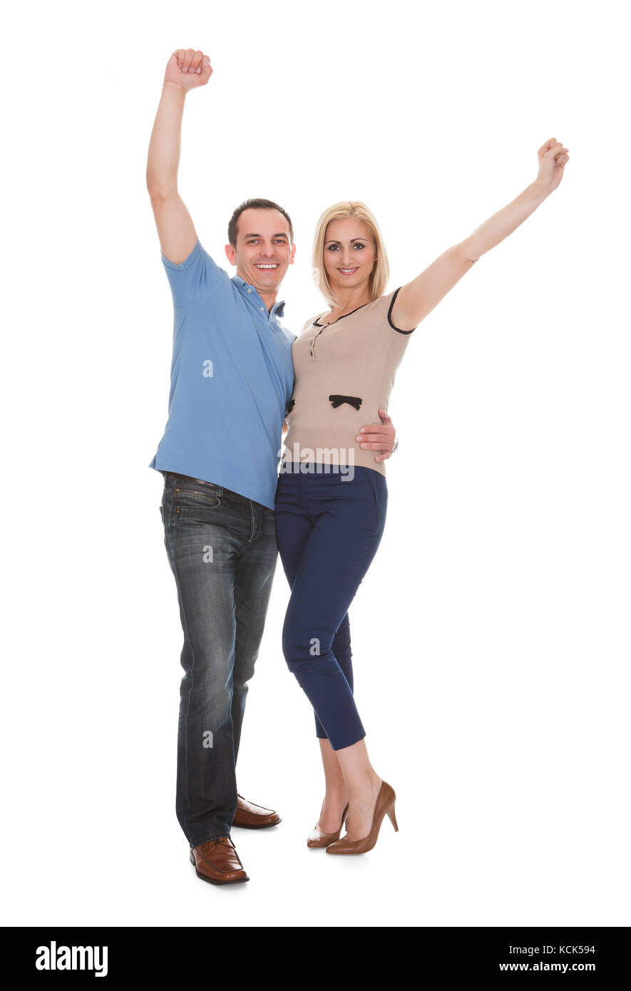 Studio portrait couple attractive hi-res stock photography and images ...