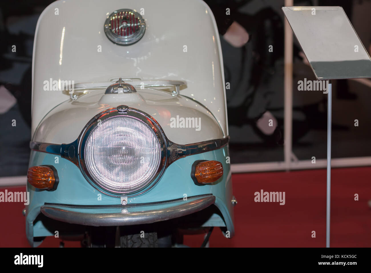 Front of electric scooter, indoor photo Stock Photo - Alamy