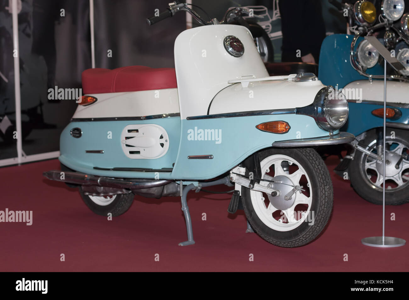 Electric scooter , iconic scooter from 60´s is back Stock Photo - Alamy