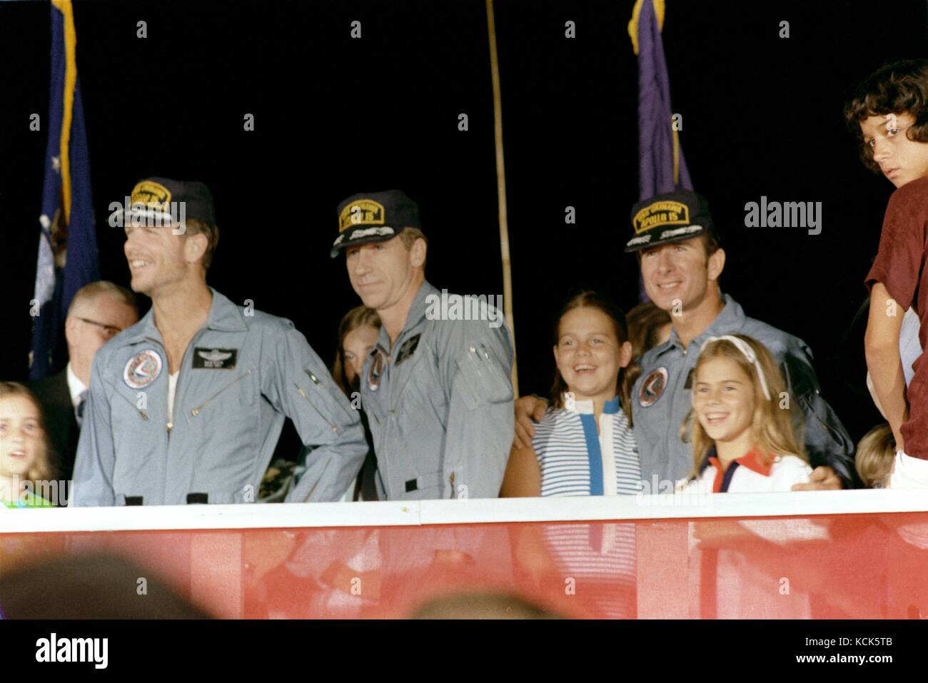 Apollo mission crew houston hi-res stock photography and images - Alamy