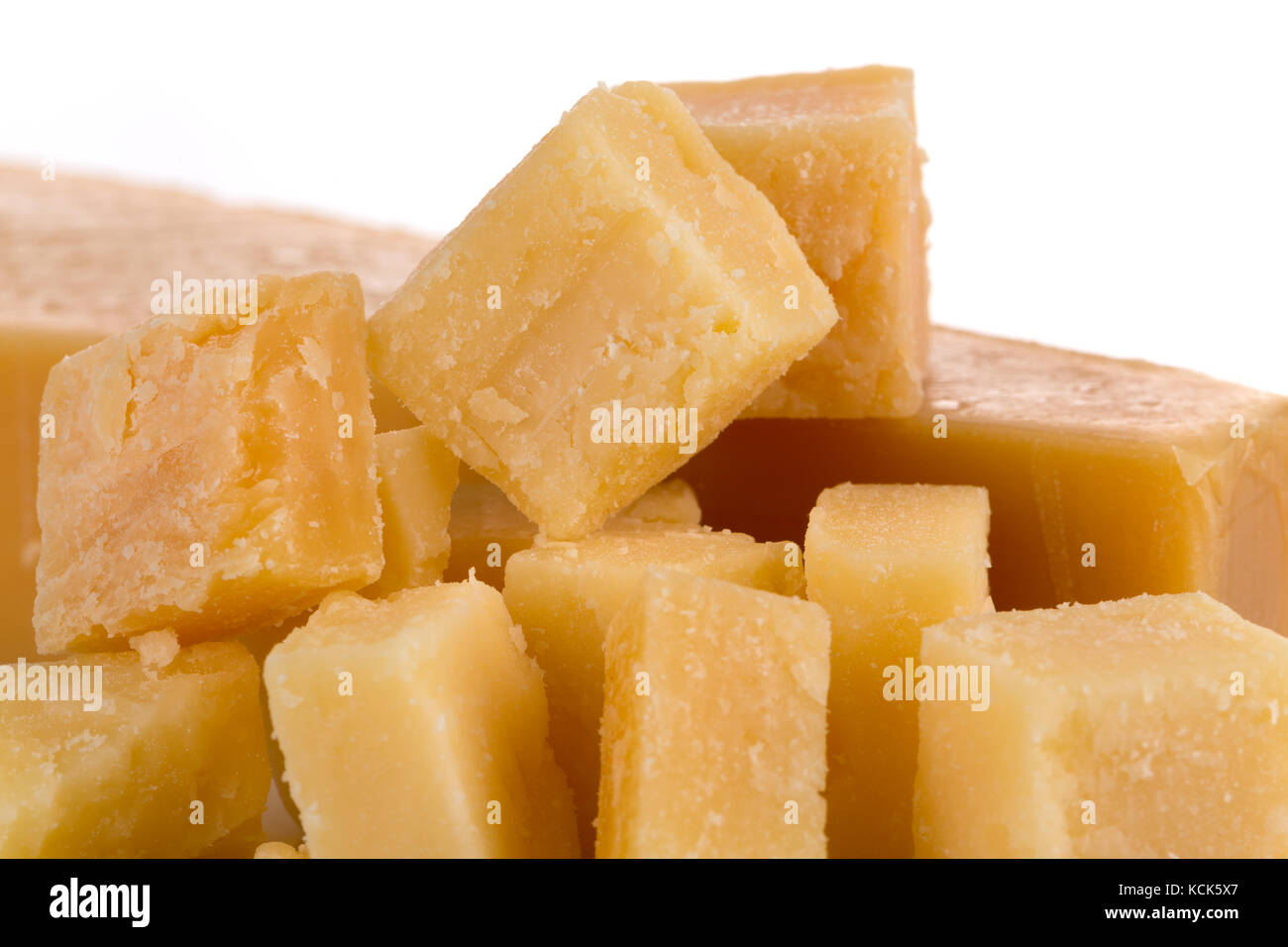 Hard cheese isolated on a white background Stock Photo - Alamy