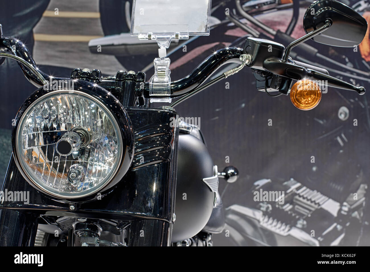 Close up of front light of motorcycle Stock Photo - Alamy