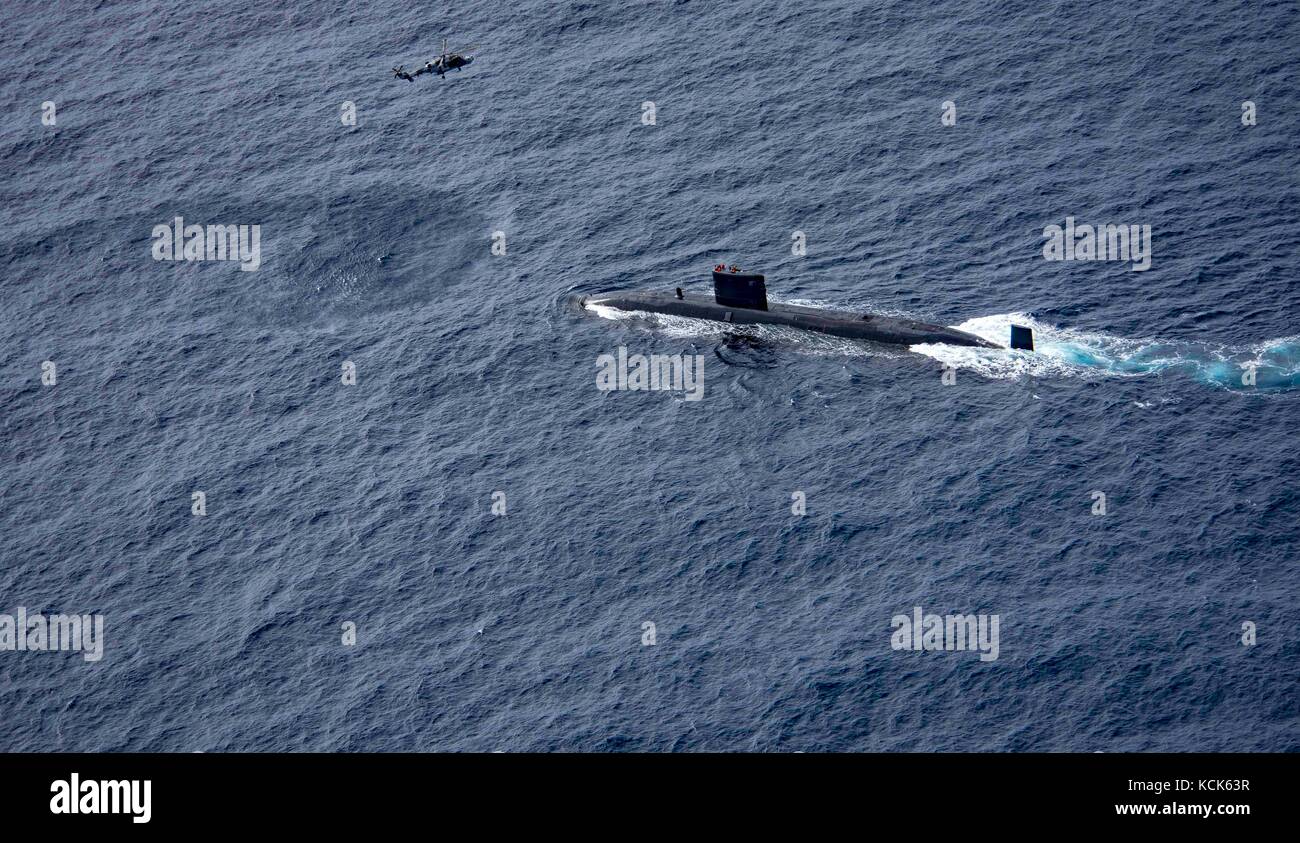 The British Royal Navy Trafalgar-class fleet submarine HMS Trenchant ...