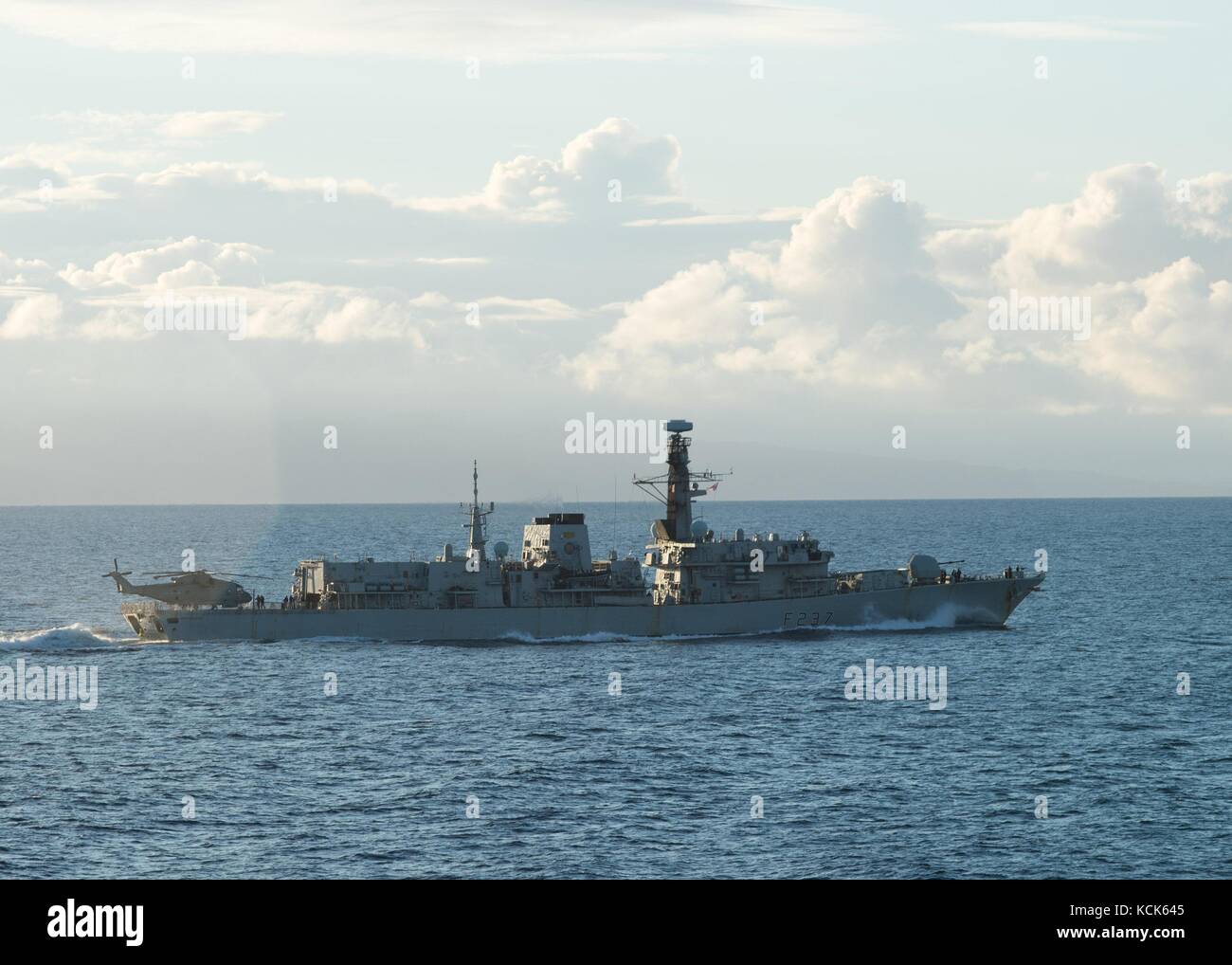 The British Royal Navy Type 23 Duke-class frigate HMS Westminster ...