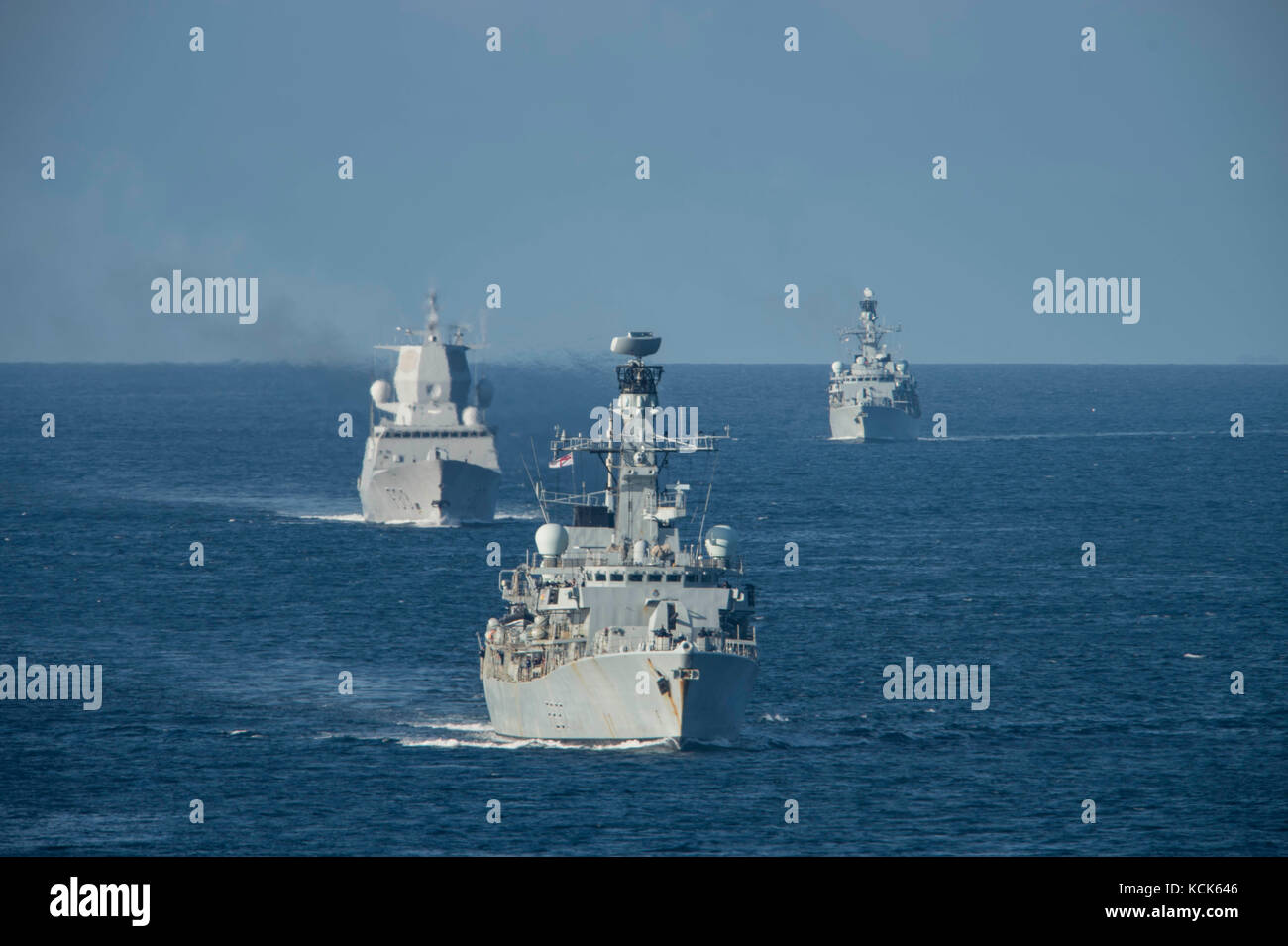 The British Royal Navy Type 23 Duke-class frigate HMS Westminster ...