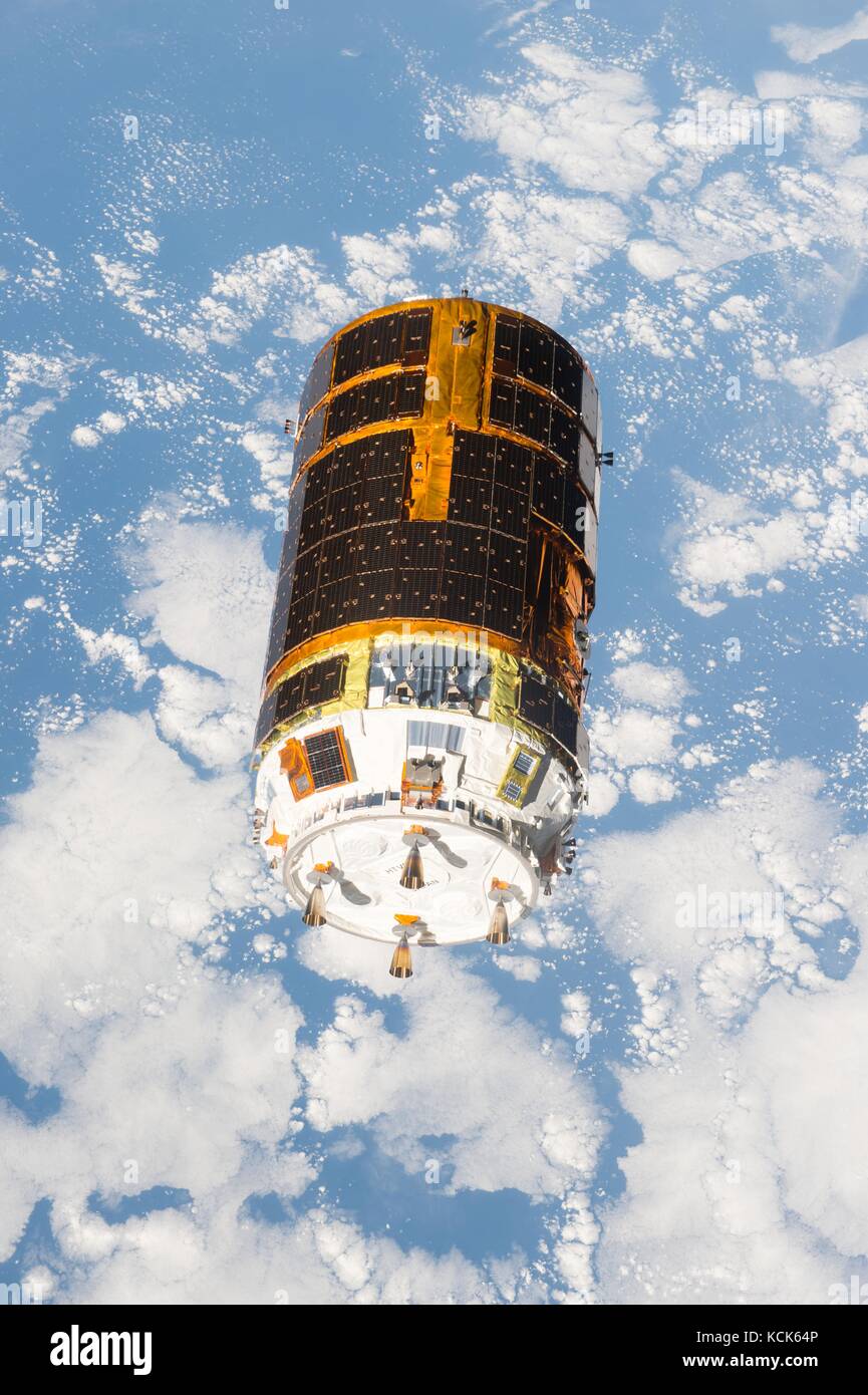 The Japanese HTV-6 cargo spacecraft departs the NASA International ...