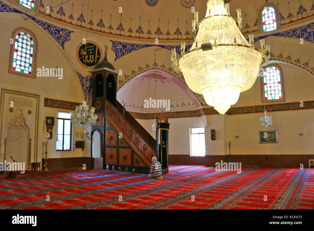 Historical Yildirim Bayezid Mosque in Mudurnu, Bolu, Turkey Stock Photo ...