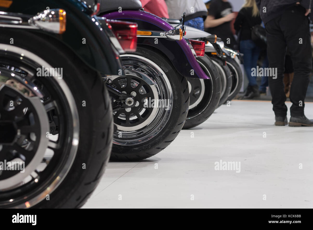 Side view of rear wheels of motorcycle Stock Photo - Alamy