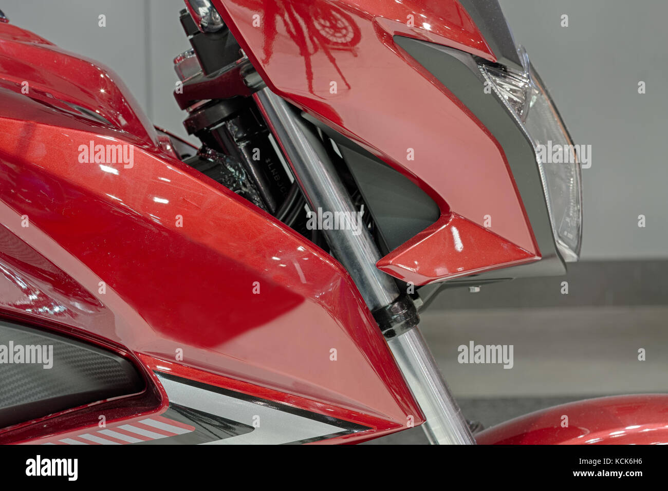 Side view of motorcycle, indoor photo Stock Photo - Alamy