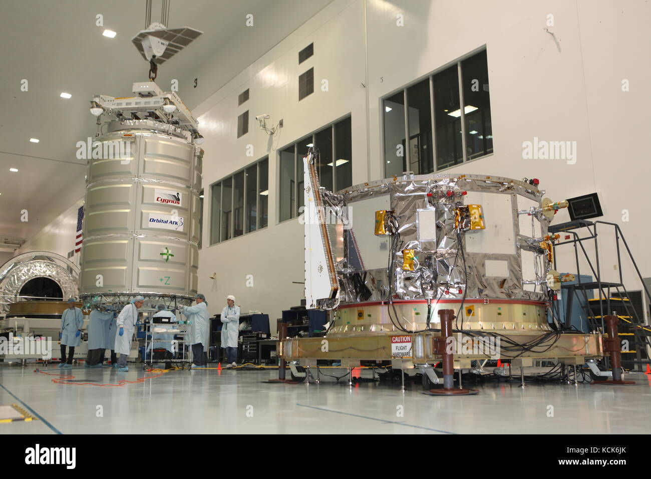 NASA technicians at the Kennedy Space Center Space Station Processing ...