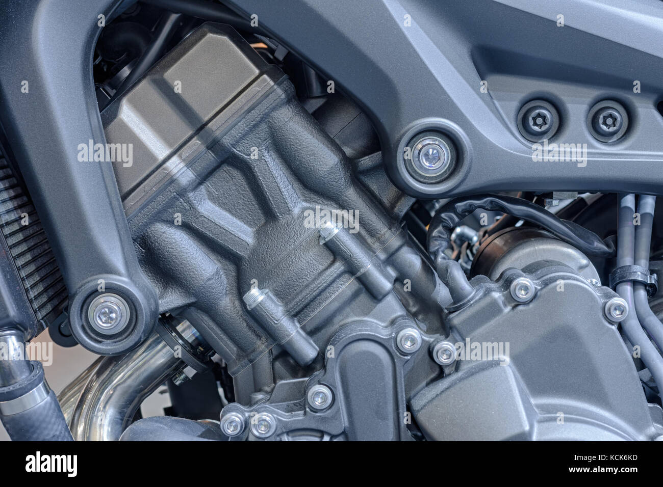 Close up of engine of new motorcycle Stock Photo - Alamy