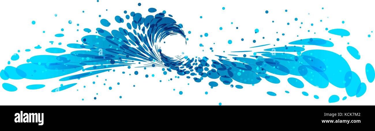 Splash of water isolated on white background Stock Vector Image & Art ...